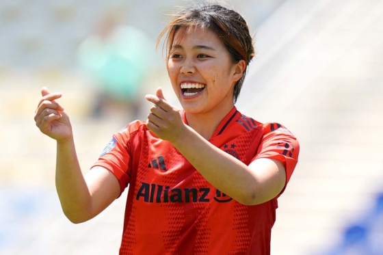 ｢勝利に値したが…｣先制ゴールの谷川萌々子が試合後にPOTM選出でインタビュー！ バイエルンはUWCLベスト8進出が決定 | フットボールチャンネル
